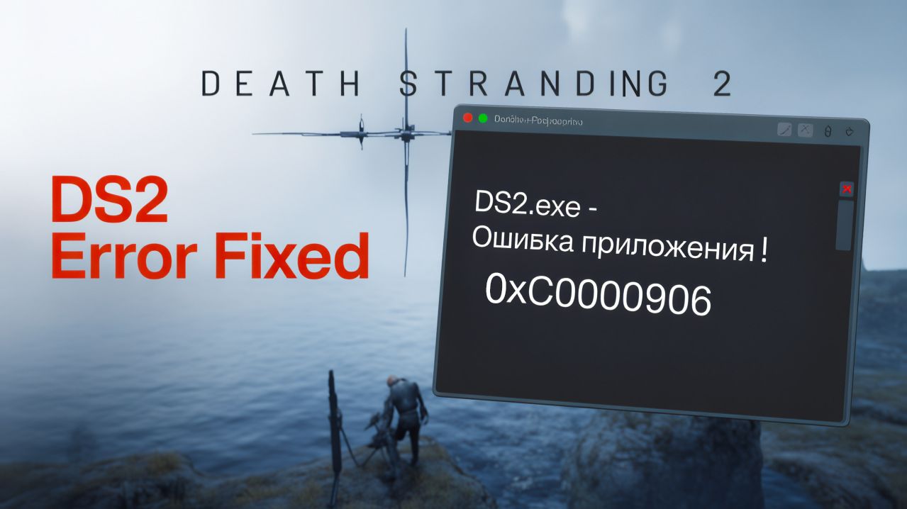 DS2.exe - Ошибка приложения. Ошибка при запуске приложения (0xc0000906). | Death Stranding 2