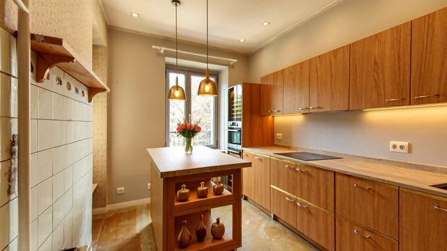 Протопоповский кухня Materiali naturali в ультрасовременном исполнении