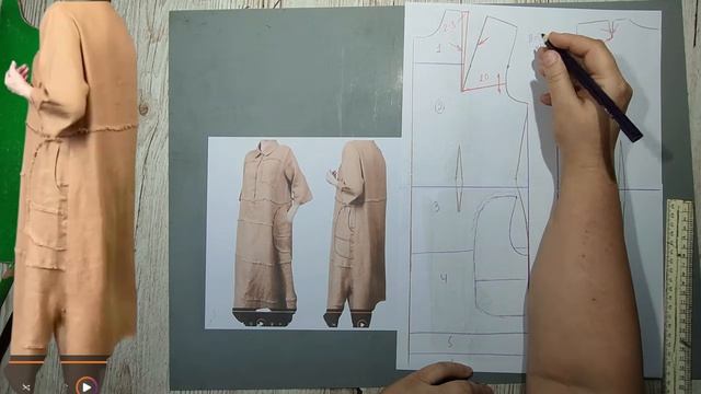 Моделирование. Платья с бахромой оверсайз подходят всем. Выкройка № 2011.