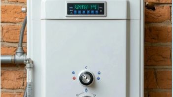 Вставляем люк для сажи. + Перенавешиваем по ГОСТУ газовую колонку.