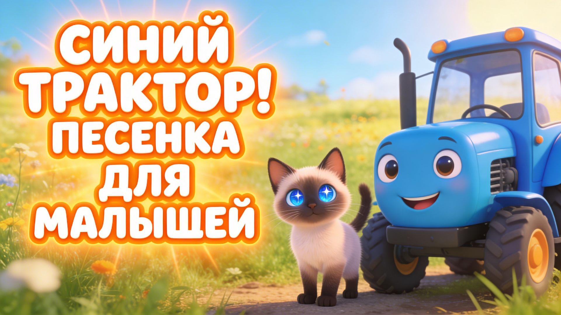 Синий Трактор! Песенка для малышей 🚜🐱