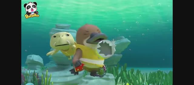 Мультфильм Baby bass Супер спасатели -Утконос речной уборщик с моими комментариями