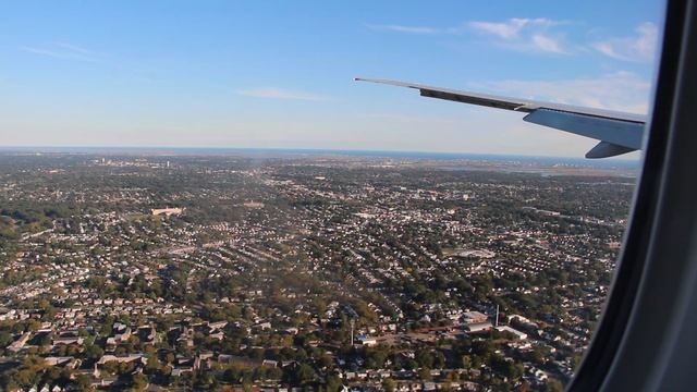 NEW-YORK посадка в Международный аэропорт имени Джона Кеннеди -JFK - John F. Kennedy International A