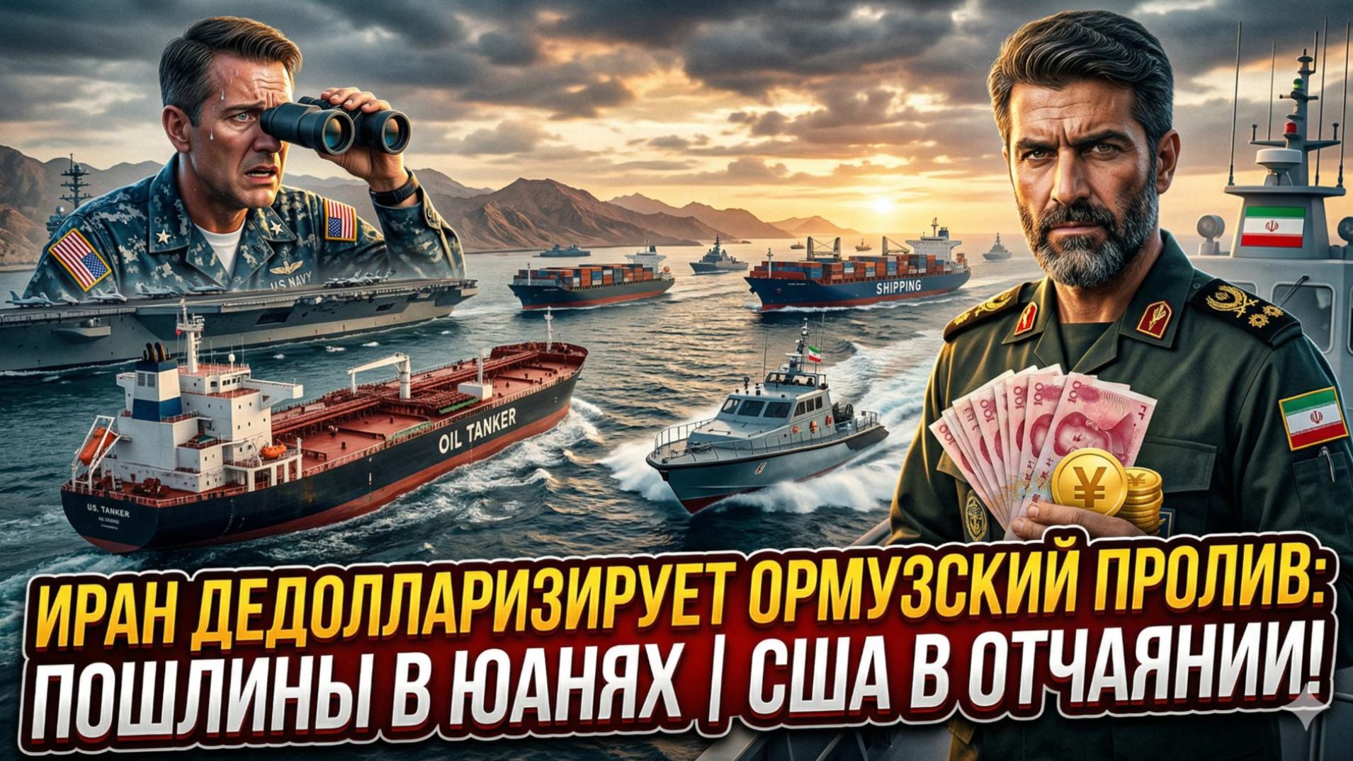 💥Карл Жао | Иран нанёс смертельный удар по доллару: Ормузский пролив перешёл на юань