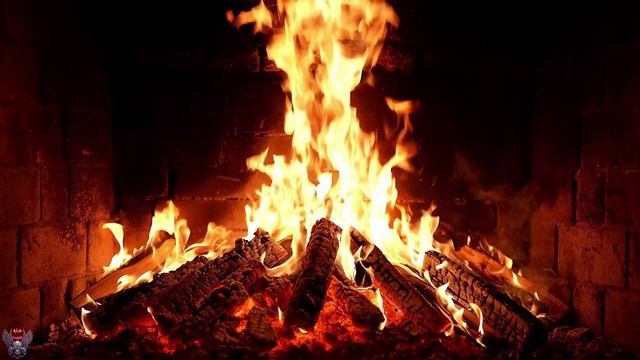 Уютный камин 4K . Заставка для отдыха, сна и учебы. Потрескивающий камин Ver 3. 4K UHD