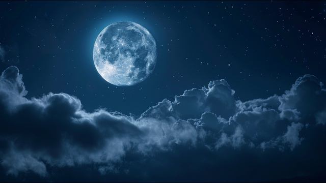 Луна и Облака – Белый Шум для Расслабления и Сна