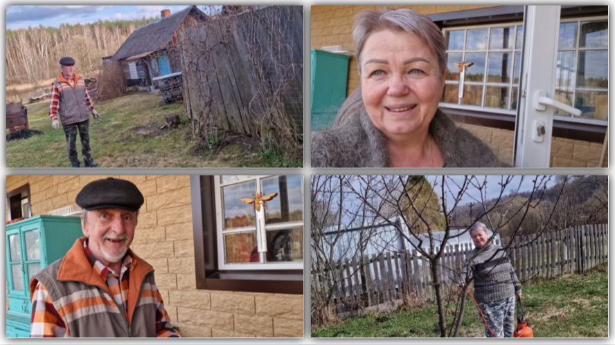 УБРАЛИ ВЕДРА С РАСТИШЕК, ОБРАБОТАЛИ ДЕРЕВЬЯ.