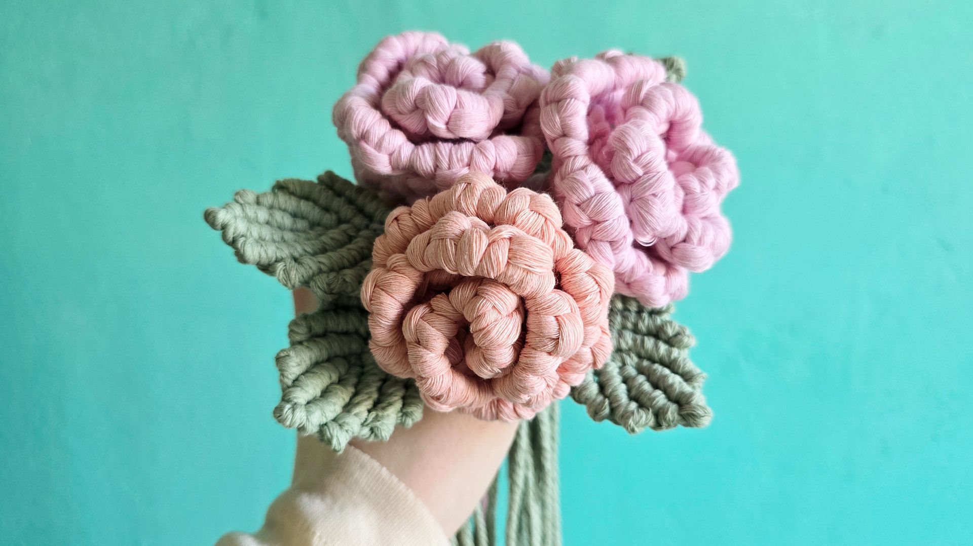 РОЗЫ в технике макраме🌹 | Мастер-класс