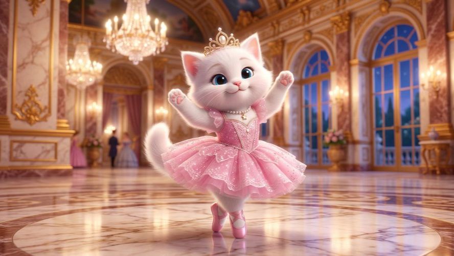 Мультики для детей. Котята и щенки весело  танцуют.