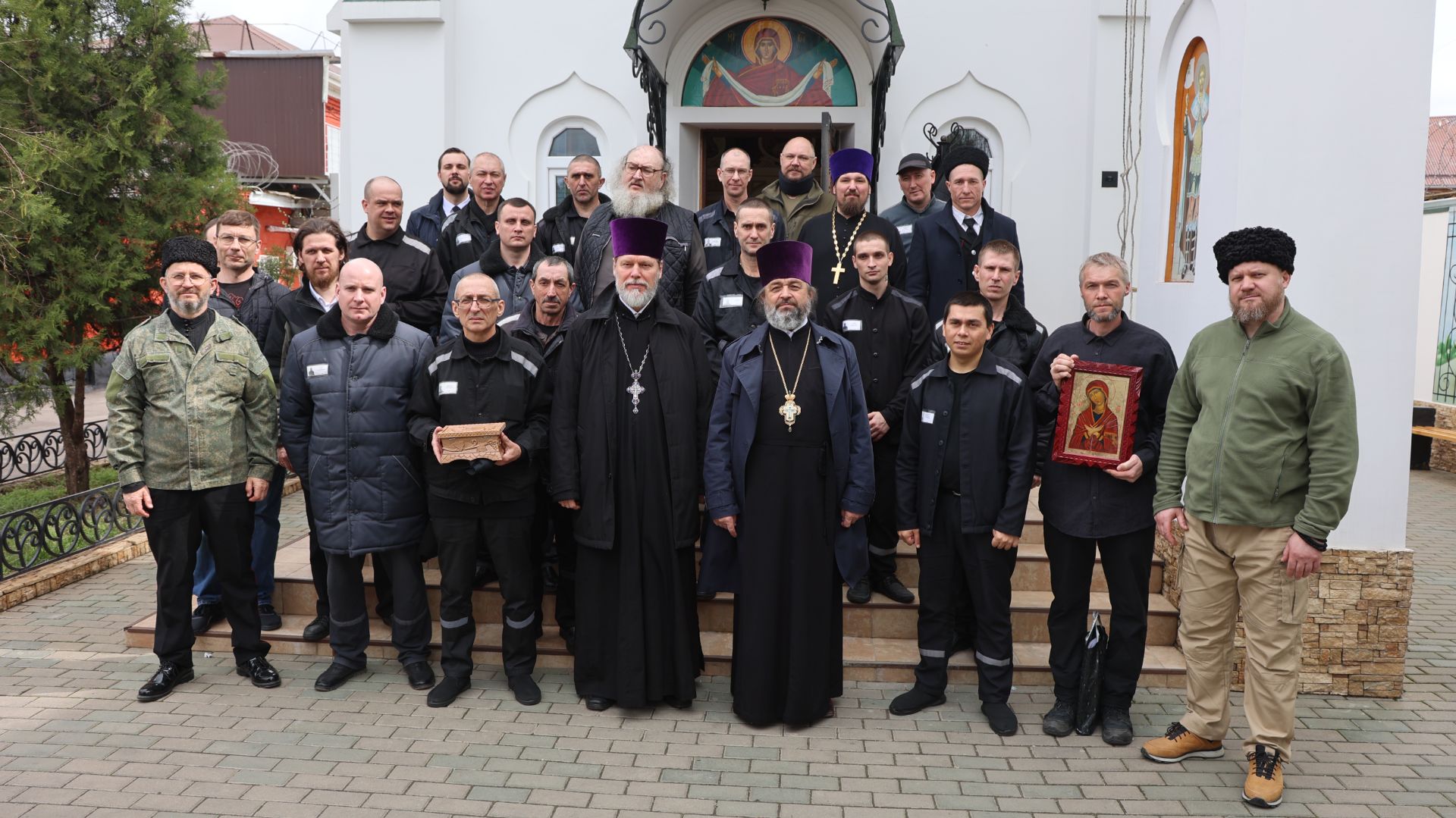 В храме при исправительной колонии № 14 была совершена Божественная литургия