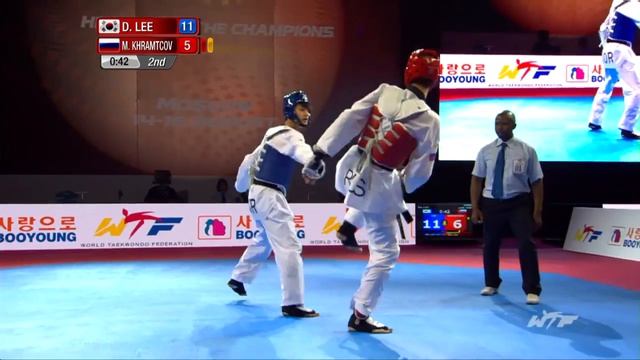 [ПОЛУФИНАЛ] 68 кг ЛИ, ДЭ-ХУН (КОР) vs. ХРАМЦОВ, МАКСИМ (РОССИЯ)