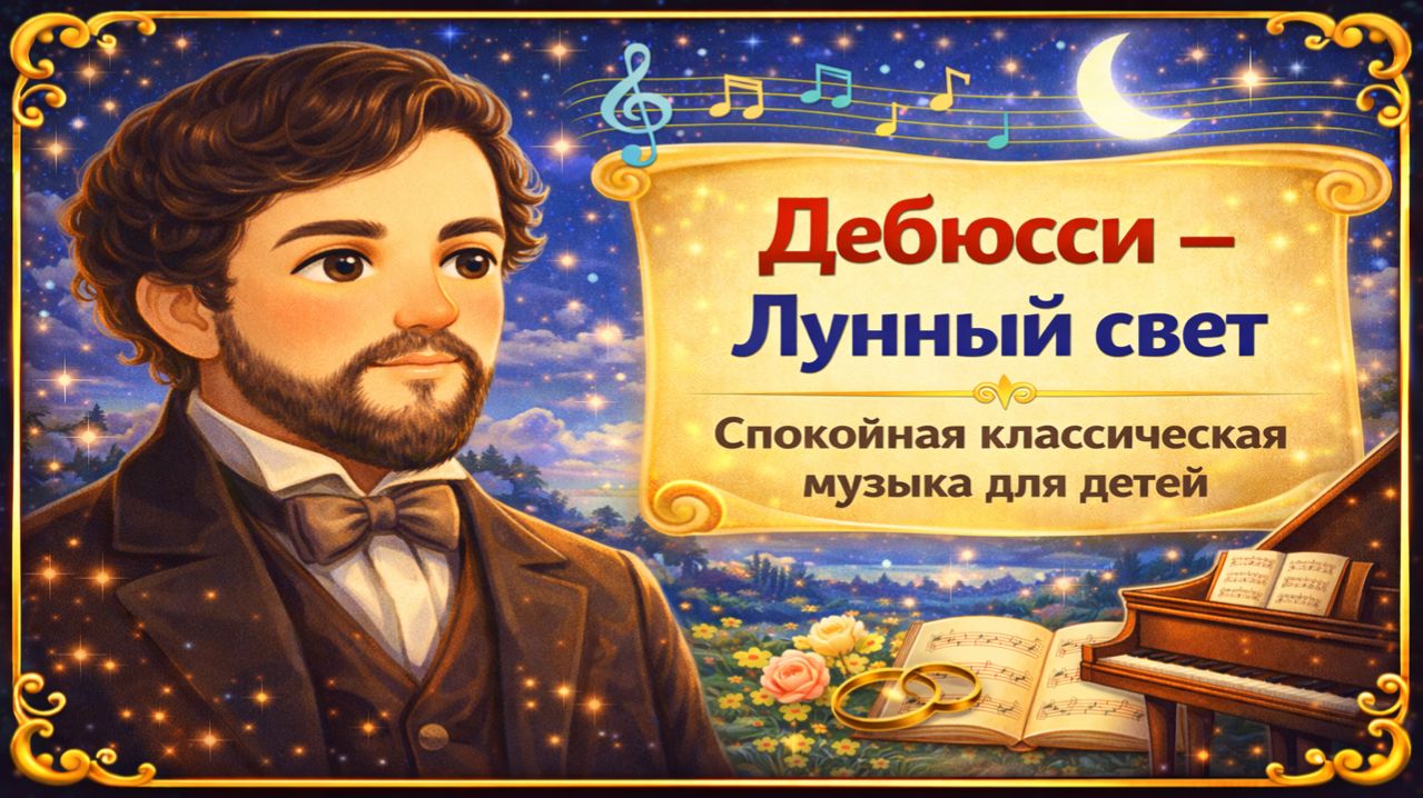 Дебюсси – Лунный свет 🎻 Классическая музыка для детей - Слушать онлайн
