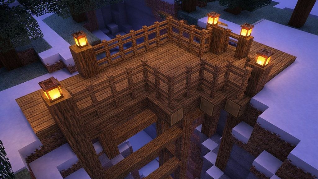 Minecraft СТРОЮ ЛЁГКИЙ МОСТ ЧЕРЕЗ УЩЕЛЬЕ В МАЙНКРАФТ!!!