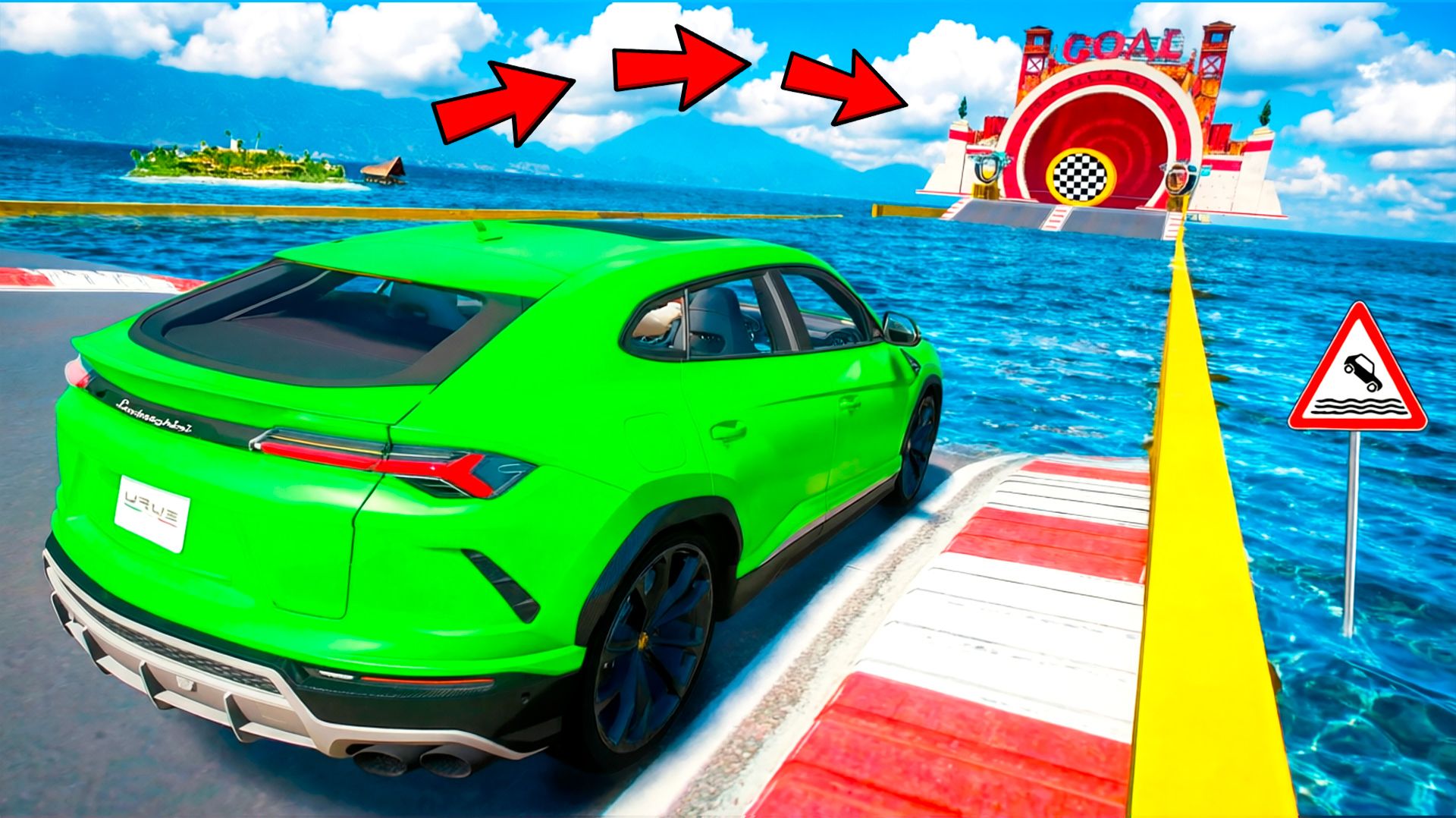 СМОЖЕТ ЛИ ЛАМБОРГИНИ УРУС ПРОЕХАТЬ ГЛУБОКУЮ ЯМУ С ВОДОЙ В ГТА 5 ЭКСПЕРИМЕНТЫ В GTA 5 ОНЛАЙН