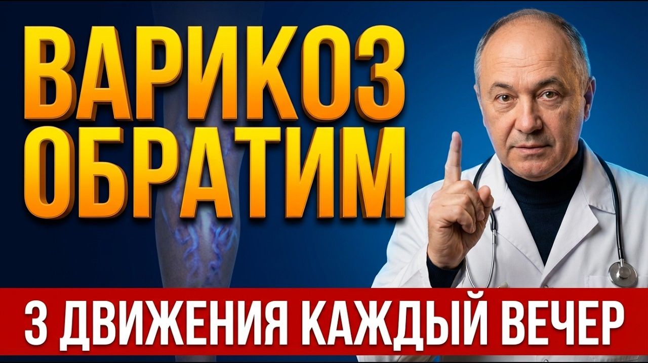 Варикоз обратим - 3 движения перед сном, которые запускают клапаны вен заново