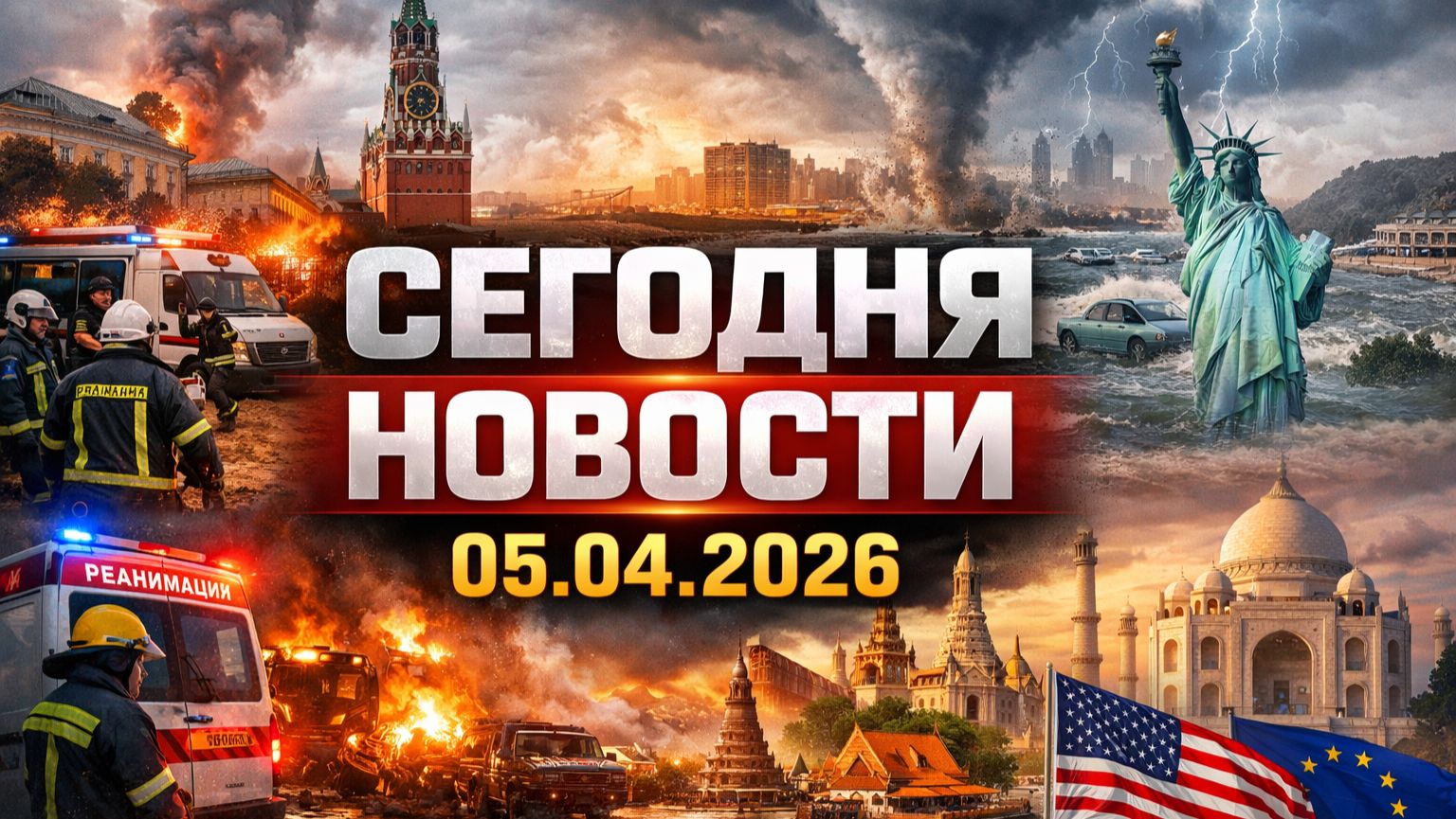 Новости Сегодня 05.04.2026 - Россия, Москва, Экстренный вызов новый выпуск, Катаклизмы, События Дня
