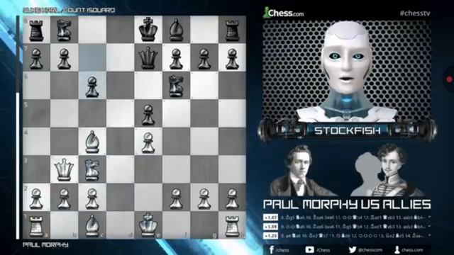 Шахматный движок Stockfish разъясняет самую известную шахматную партию на русском