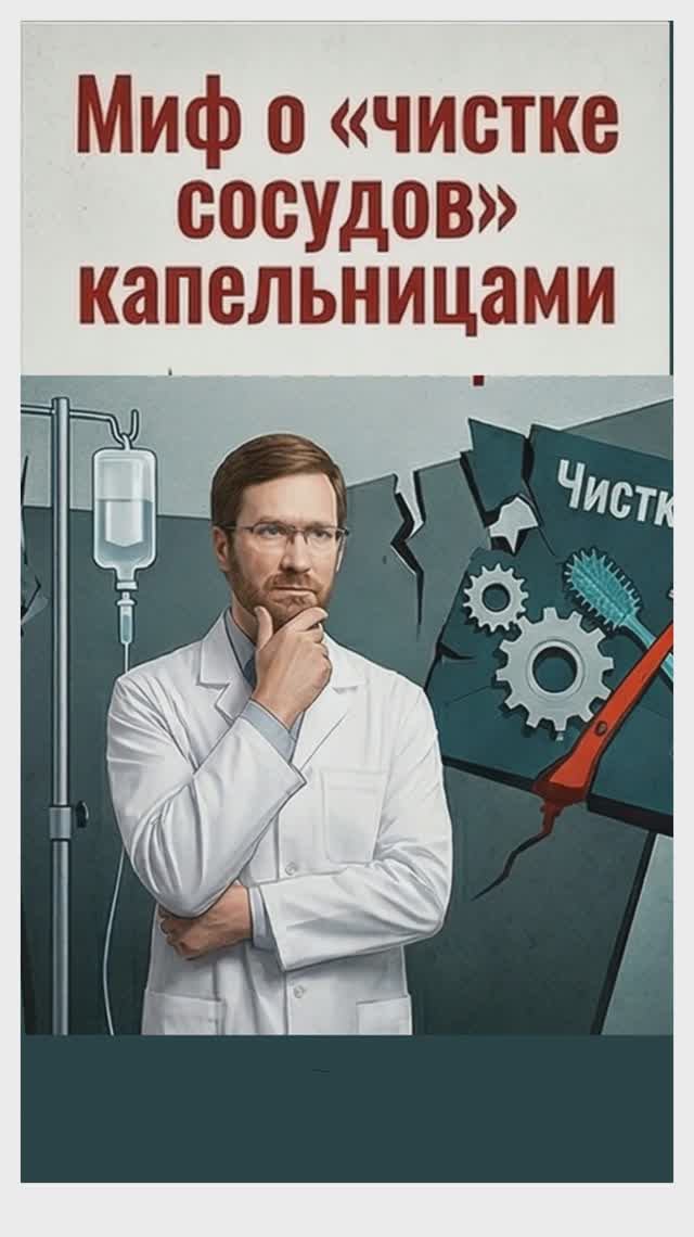 Миф о «чистке сосудов» капельницами