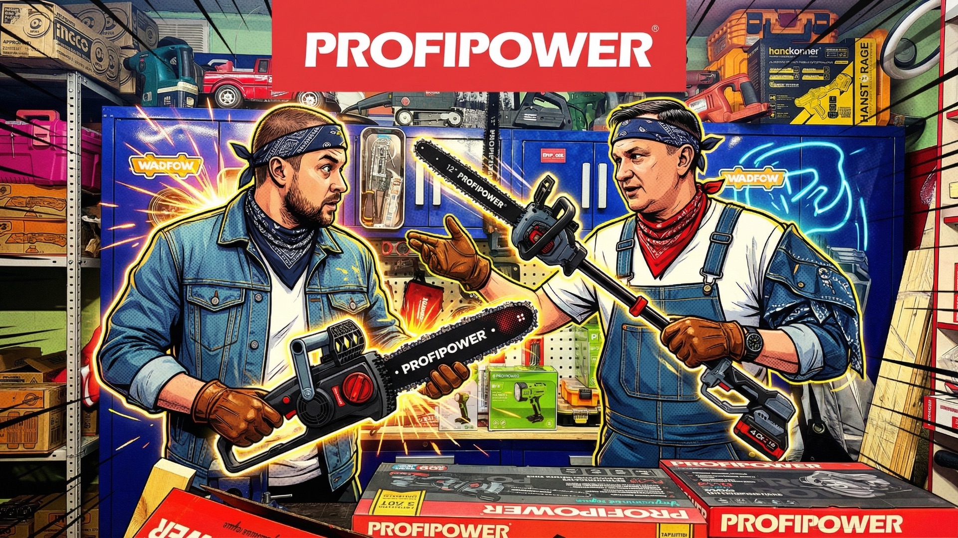 PROFIPOWER две цепные пилы