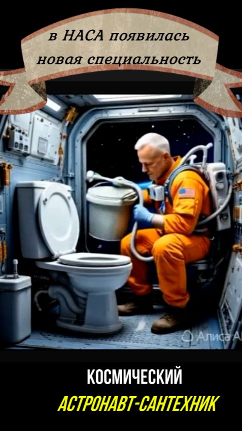В НАСА вводят новую специальность, астронавт-сантехник