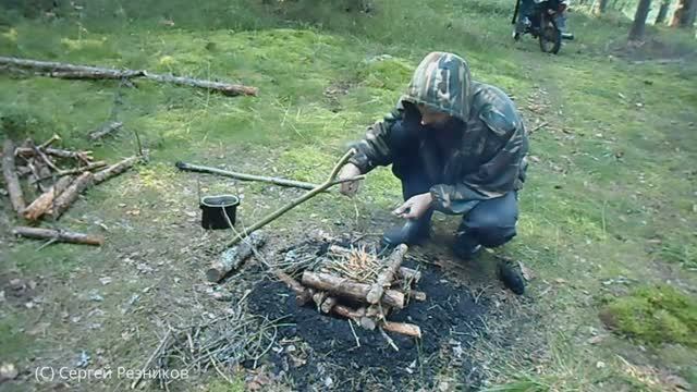 ПОЛЕВАЯ КУХНЯ БУШКРАФТ- ГОТОВИМ В ЛЕСУ СУП ДАЧНЫЙ КУРИНЫЙ