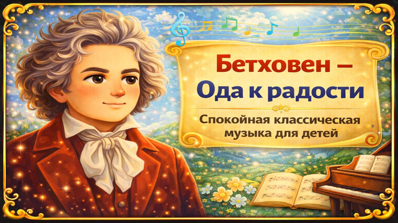 Бетховен – Ода к радости (Симфония No. 9) 🎻 Классическая музыка для детей - Слушать онлайн
