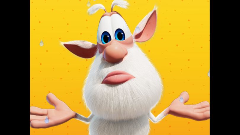 Буба.  Вредная гусеница снова ворует яблоки у Бубы. Для детей. ч  5