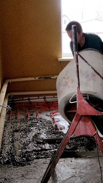 №11-57 Продолжаем развлекаться с бетономешалкой. 05.04.2026г. День 88