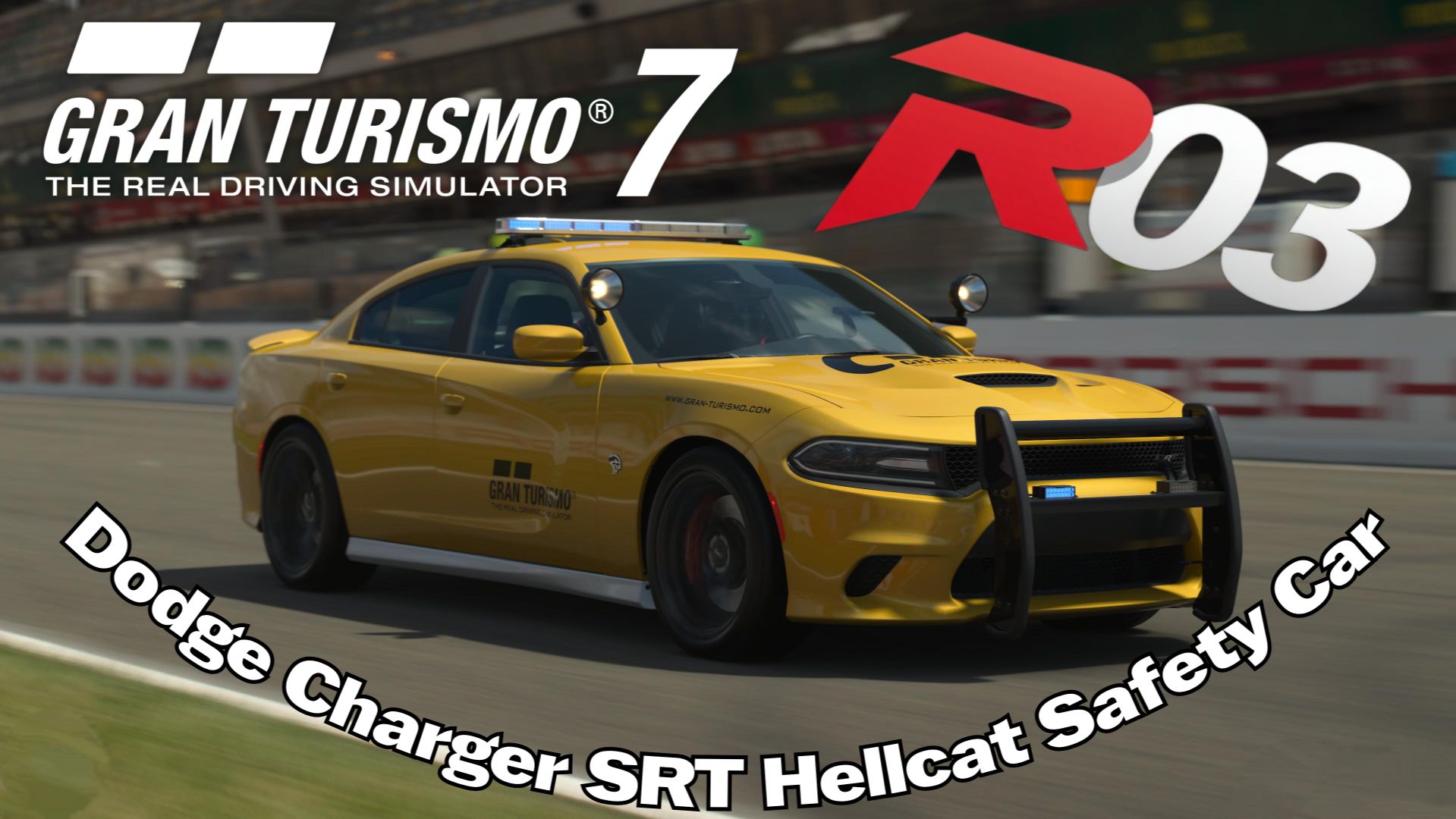 «Gran Turismo 7 — Американская мощь на страже трассы: Dodge Charger SRT Hellcat Safety Car!»
