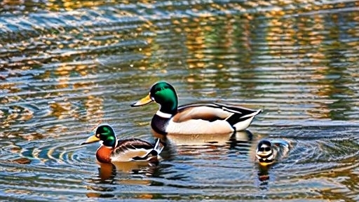 Уточки плавают #уточки #природа