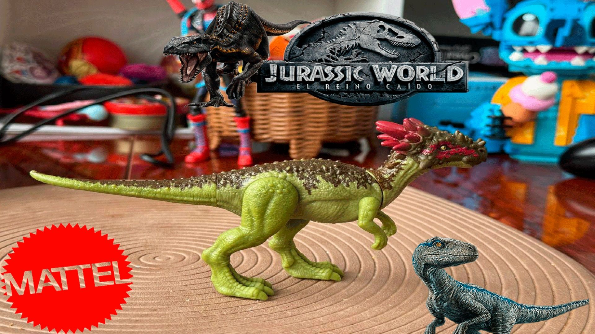 обзор фигурки, драко- рекса по фильму мир юрского периода 2 от mattel.