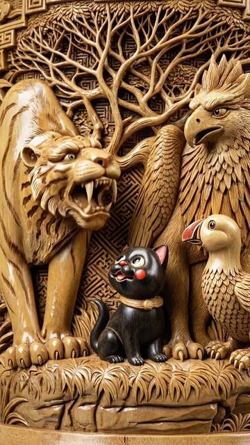 Мультфильм про искусство: Китайская резьба по бамбуку