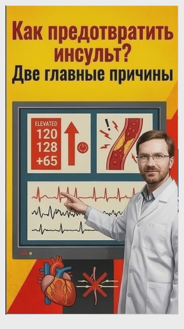 Как предотвратить инсульт? Две главные причины