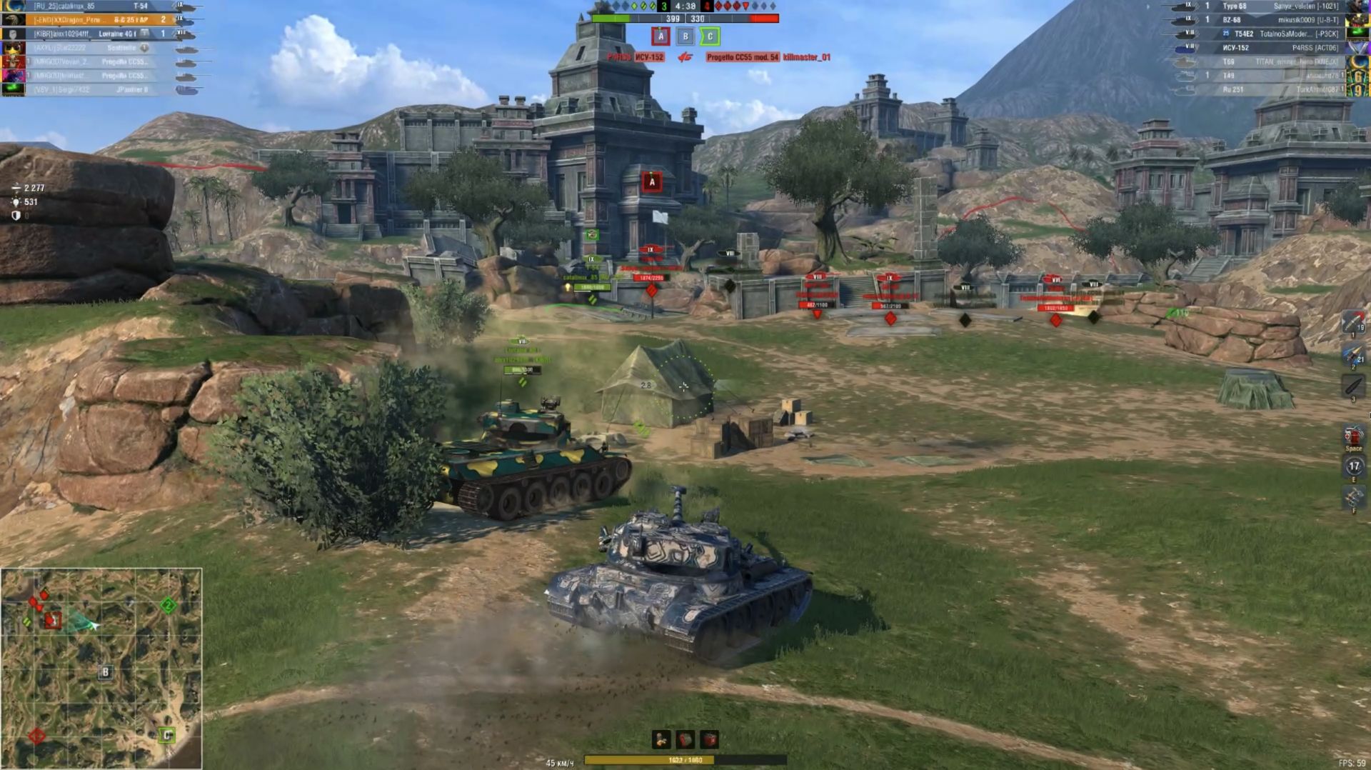 Bat.-Châtillon 25 t AP - Тащим катку вместе с Лоркой