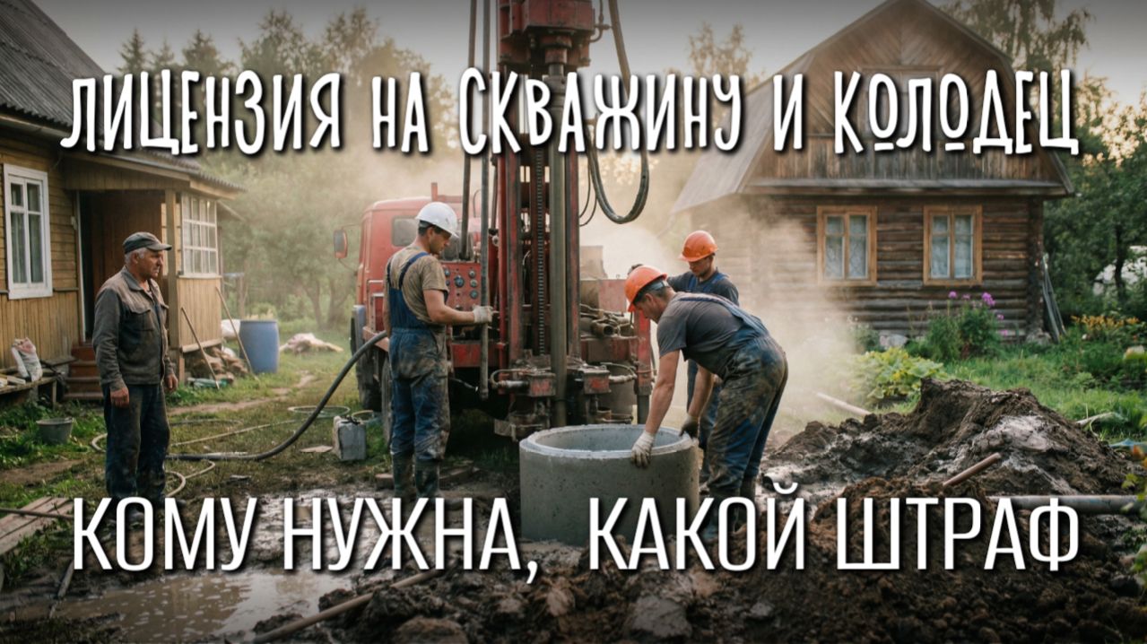 Как законно использовать скважину и колодец на участке без штрафа и лицензии 🏡💦