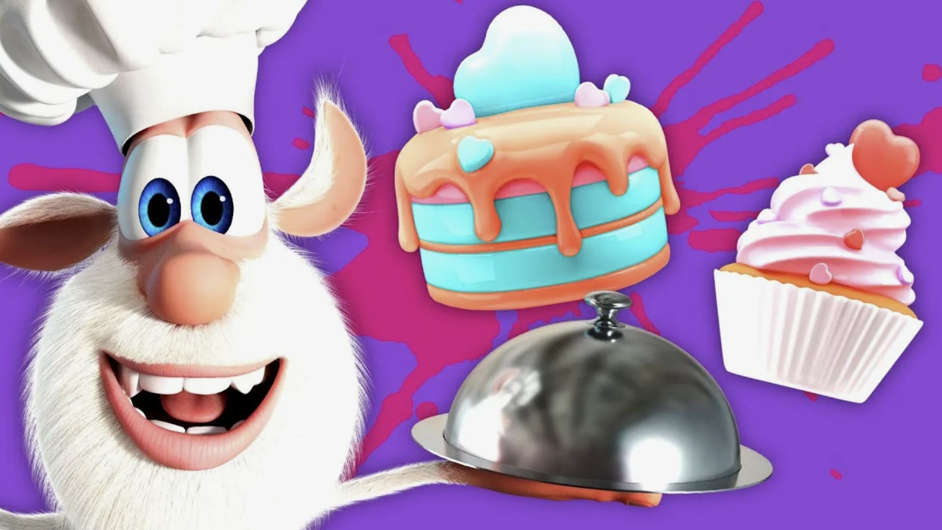 Буба Поп-ит торт на день рождения Весёлые мультики для детей - БУБА