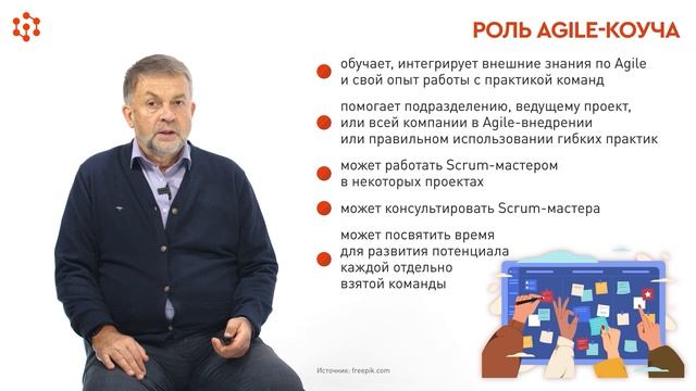 4.2.1 Роли в Скраме: Скрам мастер, Владелец продукта, команда исполнителей, иные роли