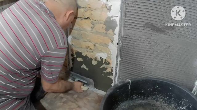 Первый слой штукатурки