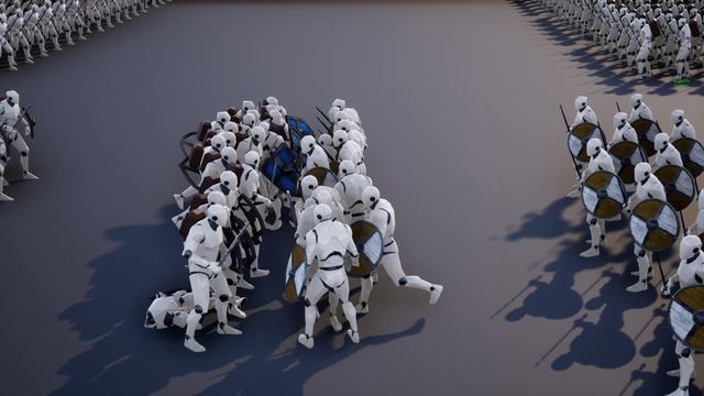 Анимации движения спиной вперёд и ударов одноручным оружием со щитом в тактике Духа Времени (UE 4)