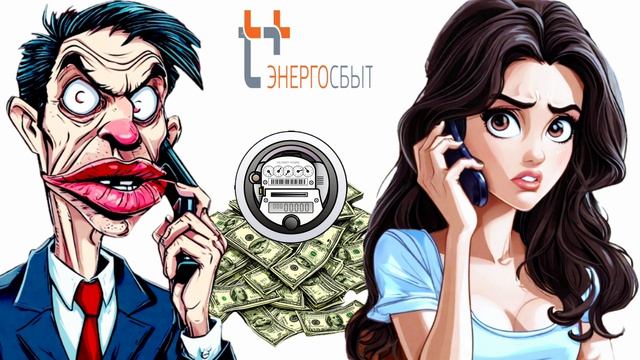 Мошенник из "Энергосбыта" пyгaeт меня счётчиком за 25 тр 😱🫣🤣