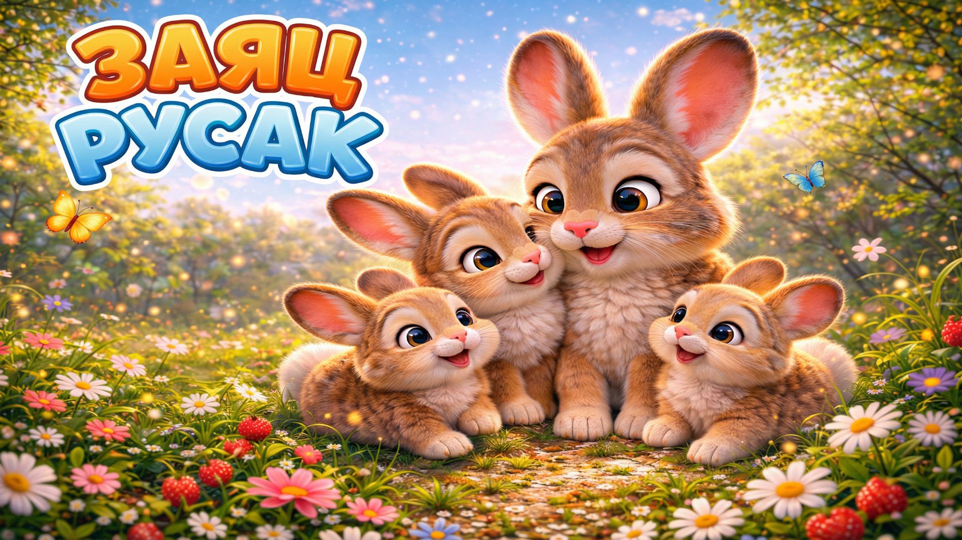 Зайчик Русак - Мультик Сказка про зайку для малышей!