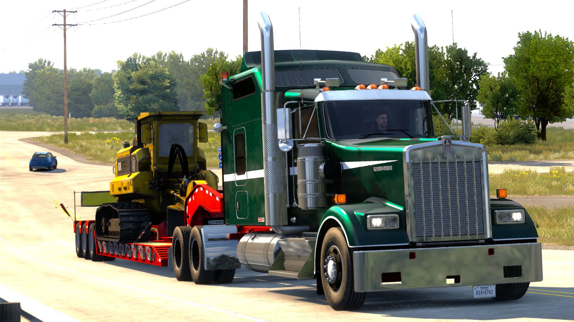 611 / ATS 1.58 / Kenworth W900 / Опоздал в Даллас.