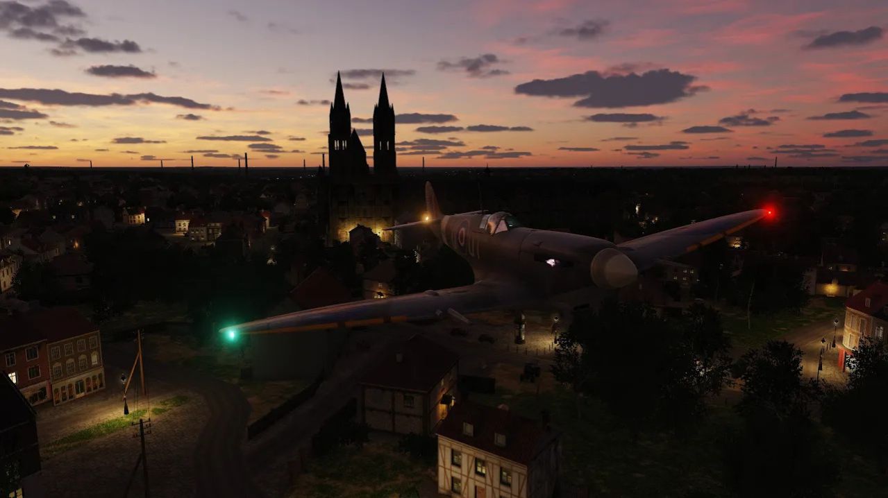 DCS:Normandy2 - Lighting in Caen