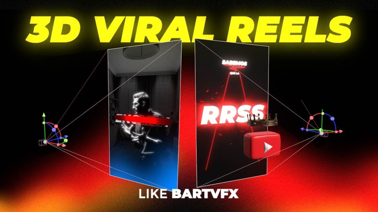 How to EDIT LIKE BartVFX   3D Viral REELS   After Effects Tutorial   NO PLUGINS