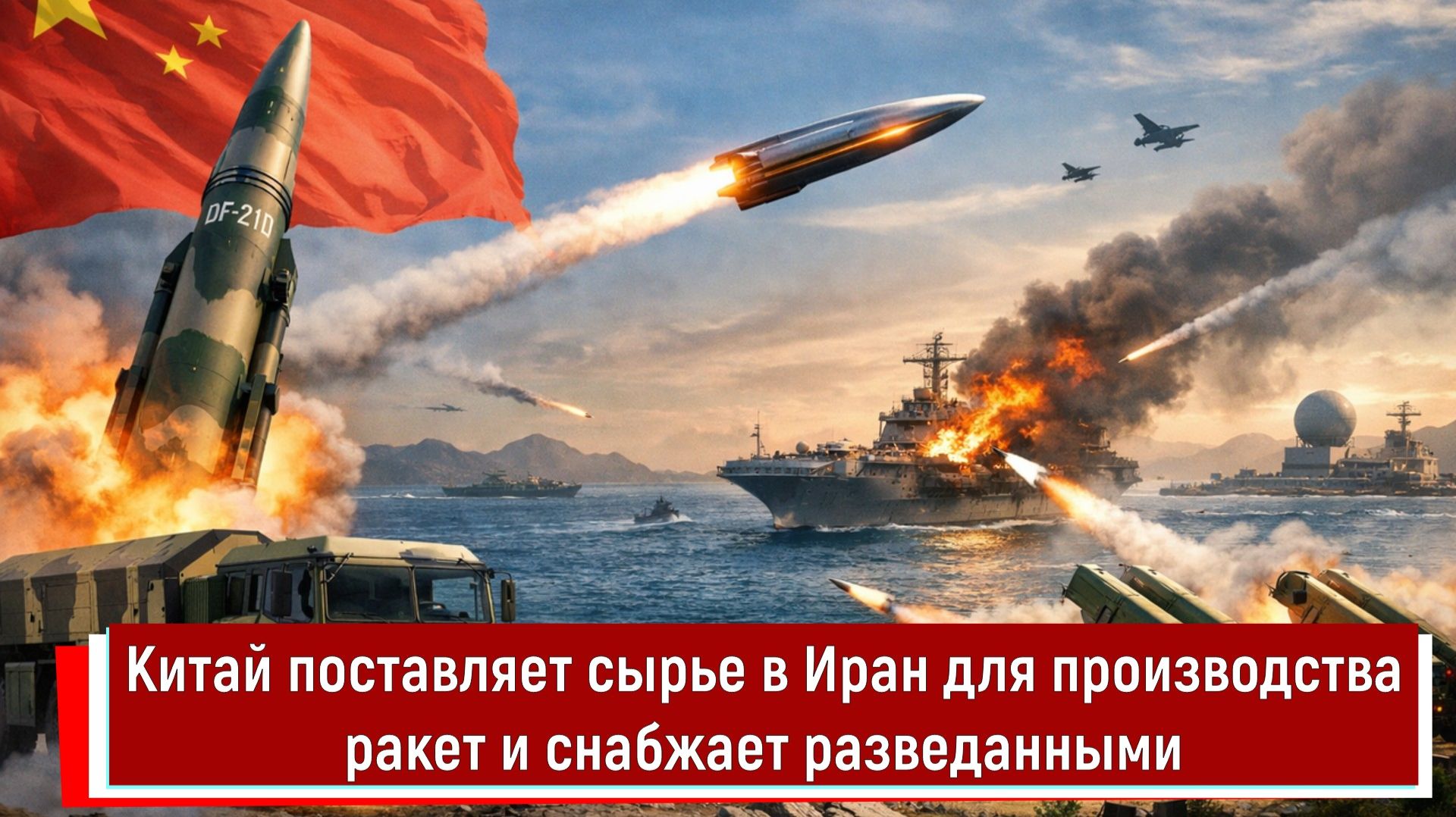 Китай поставляет сырье в Иран для производства ракет и снабжает разведанными