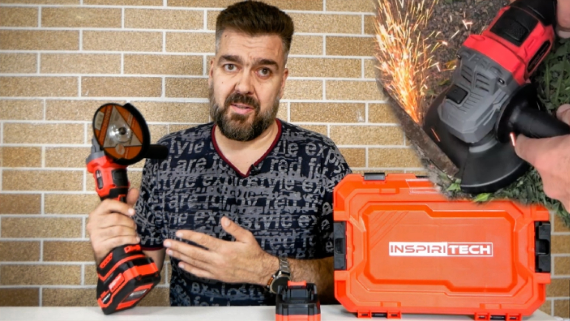 Обзор беспроводной, недорогой болгарки - УШМ INSPIRITECH AG1400 / Арстайл /