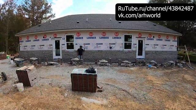 Из пустого участка в потрясающий дом ВСЕГО за 4 месяца: полный процесс строительства от начала! 🏡✨