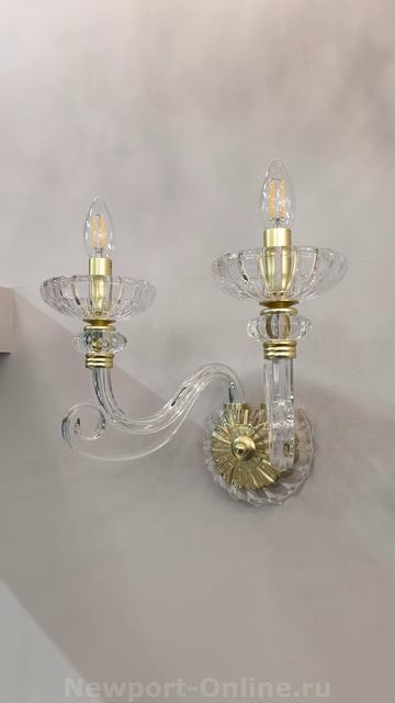 Бра NEWPORT 8622/A mat.soft gold clear