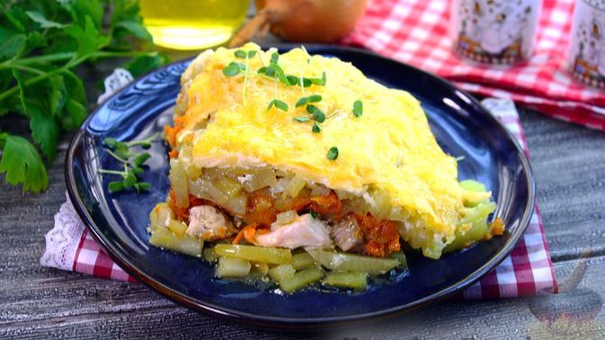 КАРТОФЕЛЬНАЯ ЗАПЕКАНКА С КУРИЦЕЙ