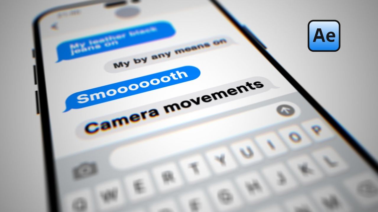 3_3D Camera TEXT ANIMATION After Effects